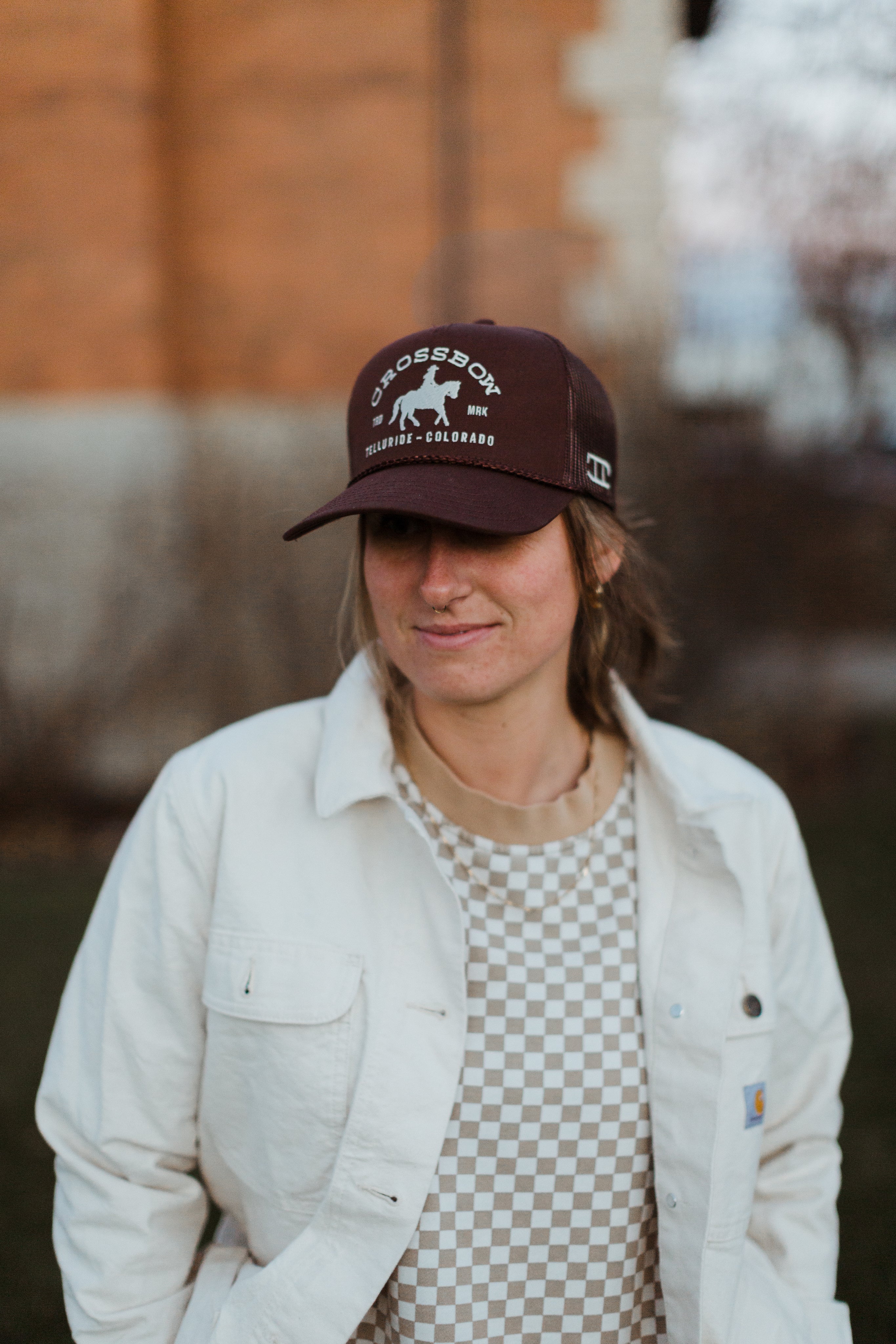 Crossbow Vintage Inspired Custom Mesh Trucker Snapback Hat, The Horse