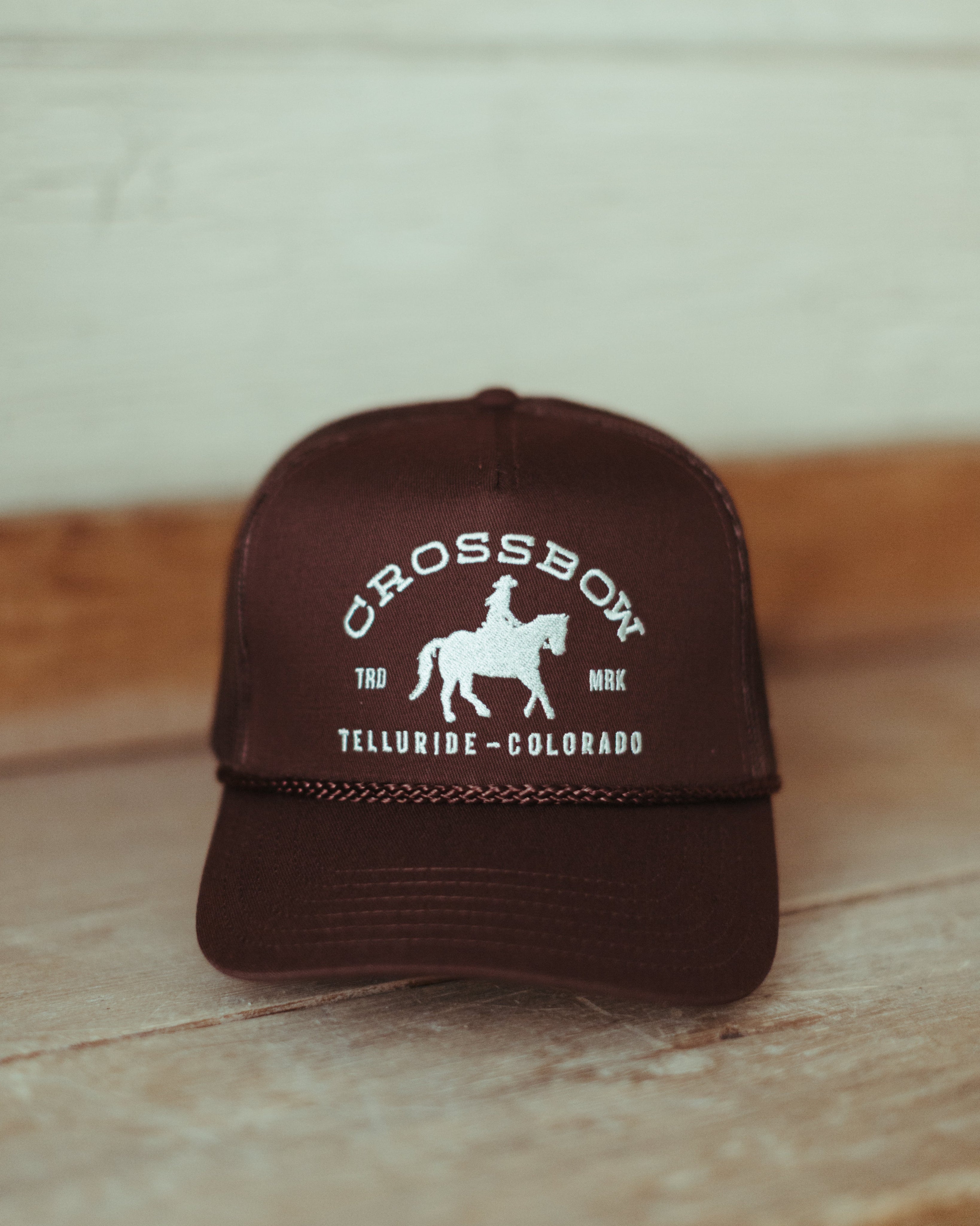 Crossbow Vintage Inspired Custom Mesh Trucker Snapback Hat, The Horse