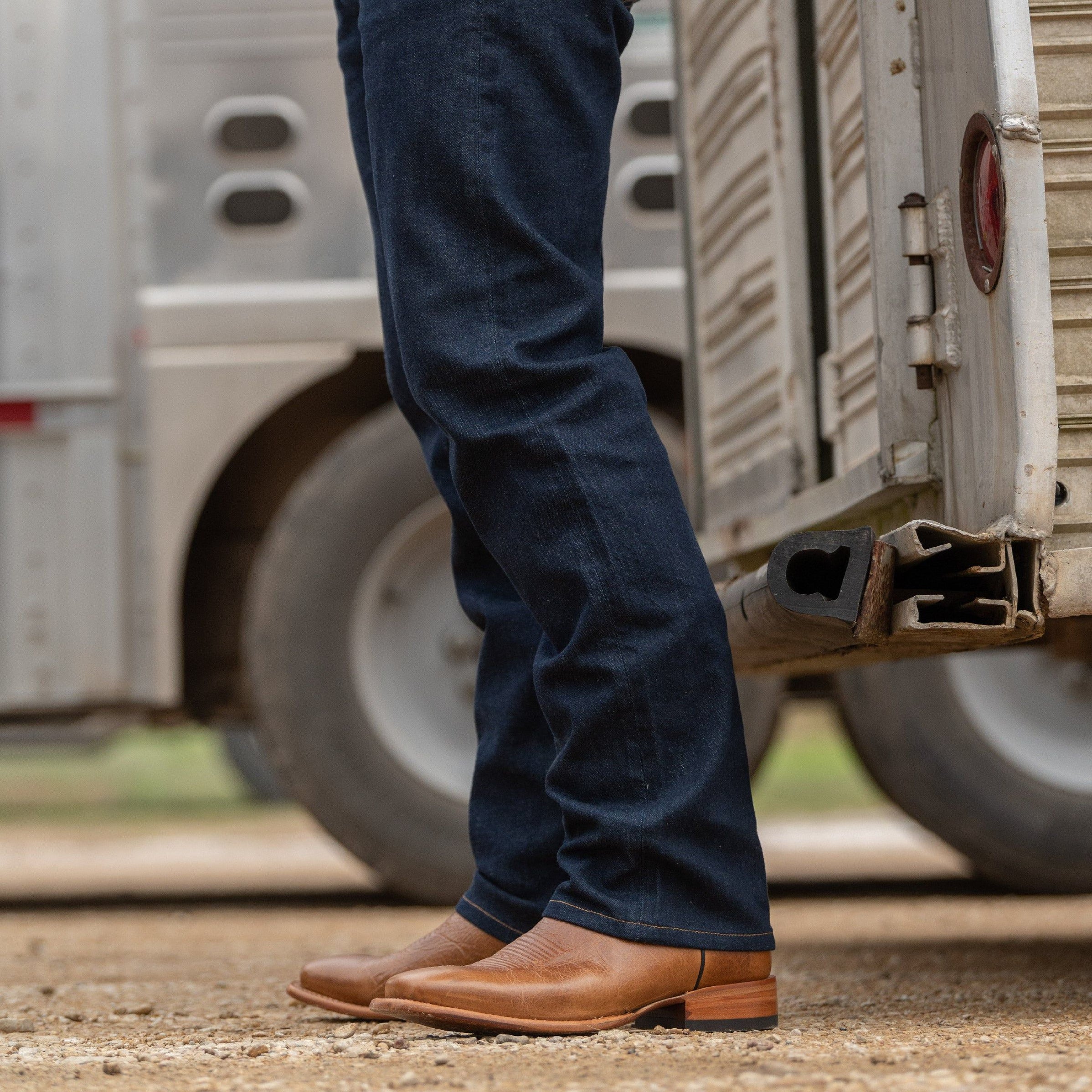 The Doc Men's Tecovas Western Leather Cowboy Dress Boots– Crossbow