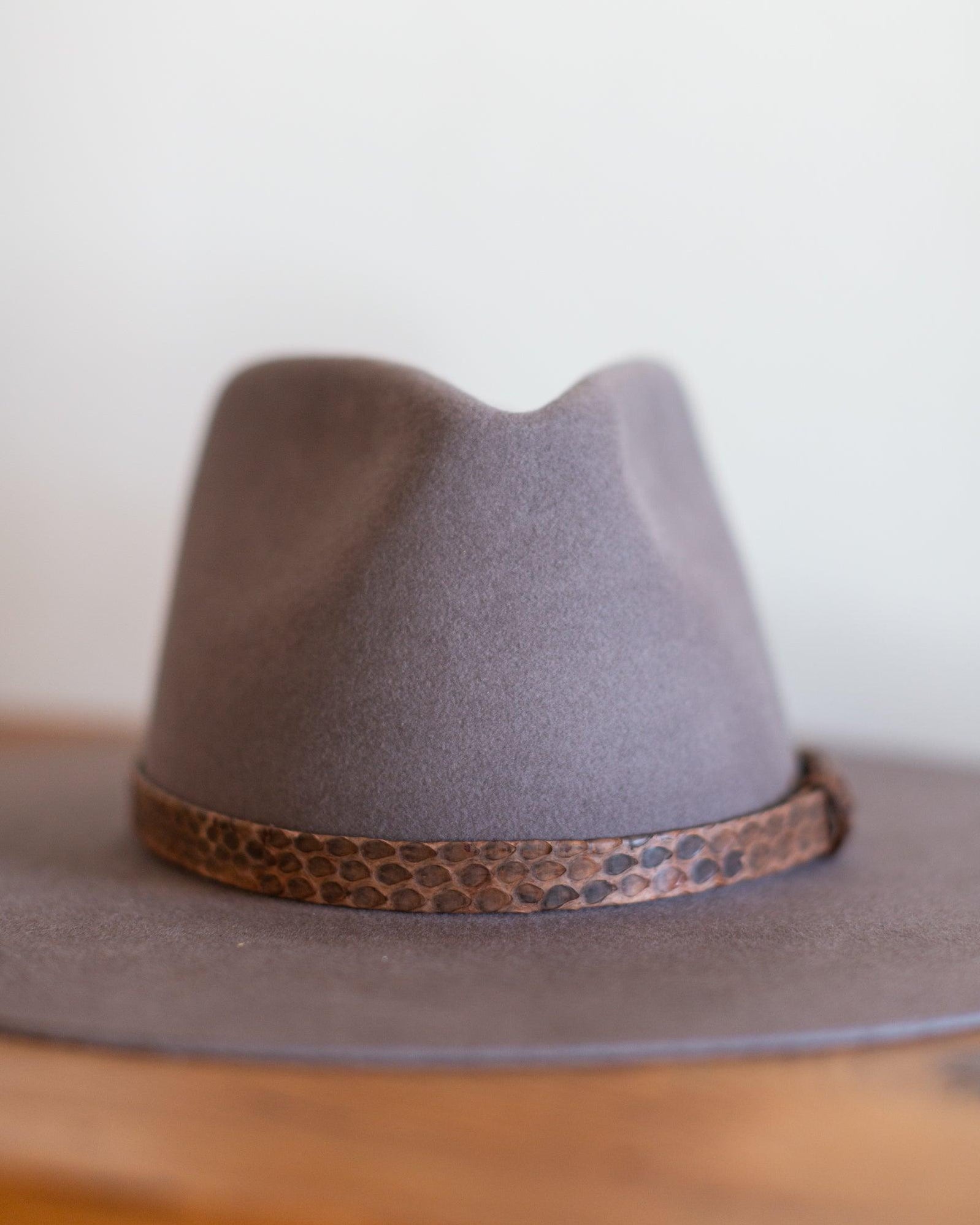 PYTHON LEATHER HAT BAND– Crossbow