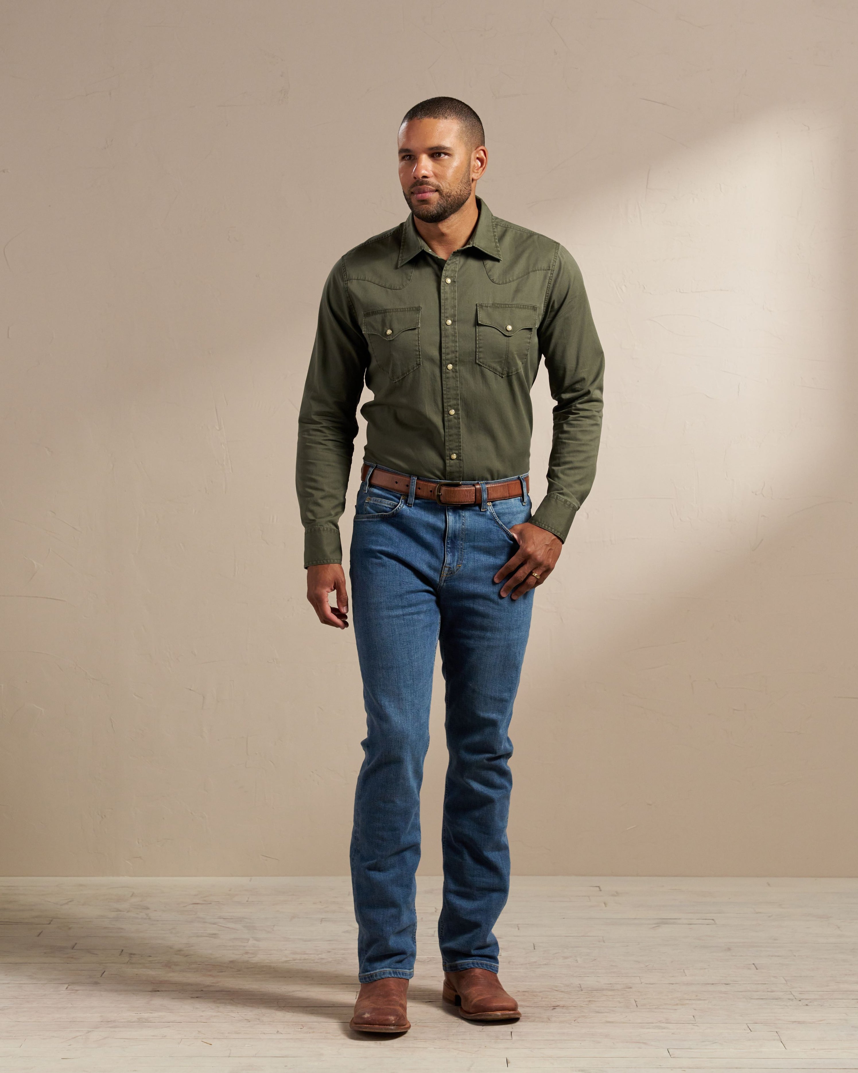 The Doc Men's Tecovas Western Leather Cowboy Dress Boots– Crossbow